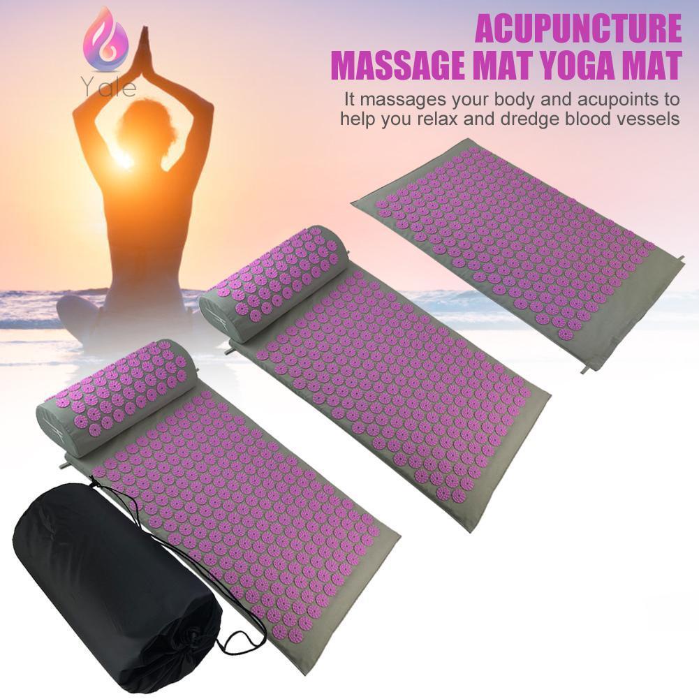 YALE-Acupuncture Massage Mat Relieve Back Pain Spike Yoga Mat with ...