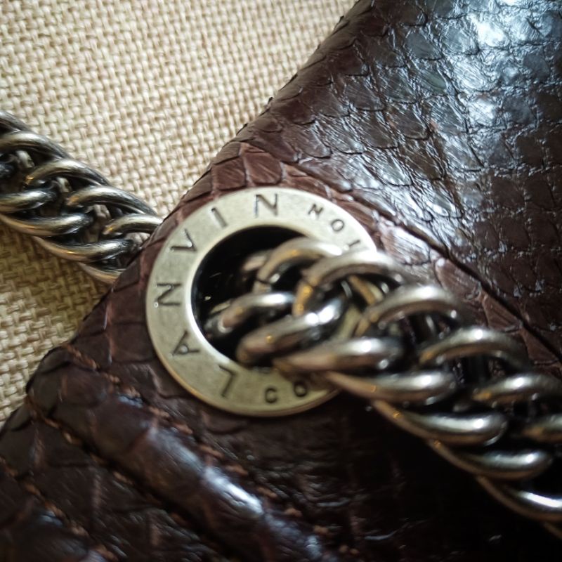 LANVIN Python Chain Bag - vbbags - ThaiPick