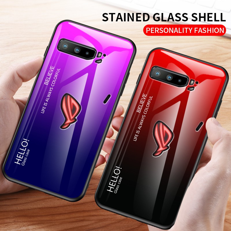 ( Asus ROG 3 / ROG Phone 3 Strix ) Phone 3 ZS661KS Case Gradient Glass ...