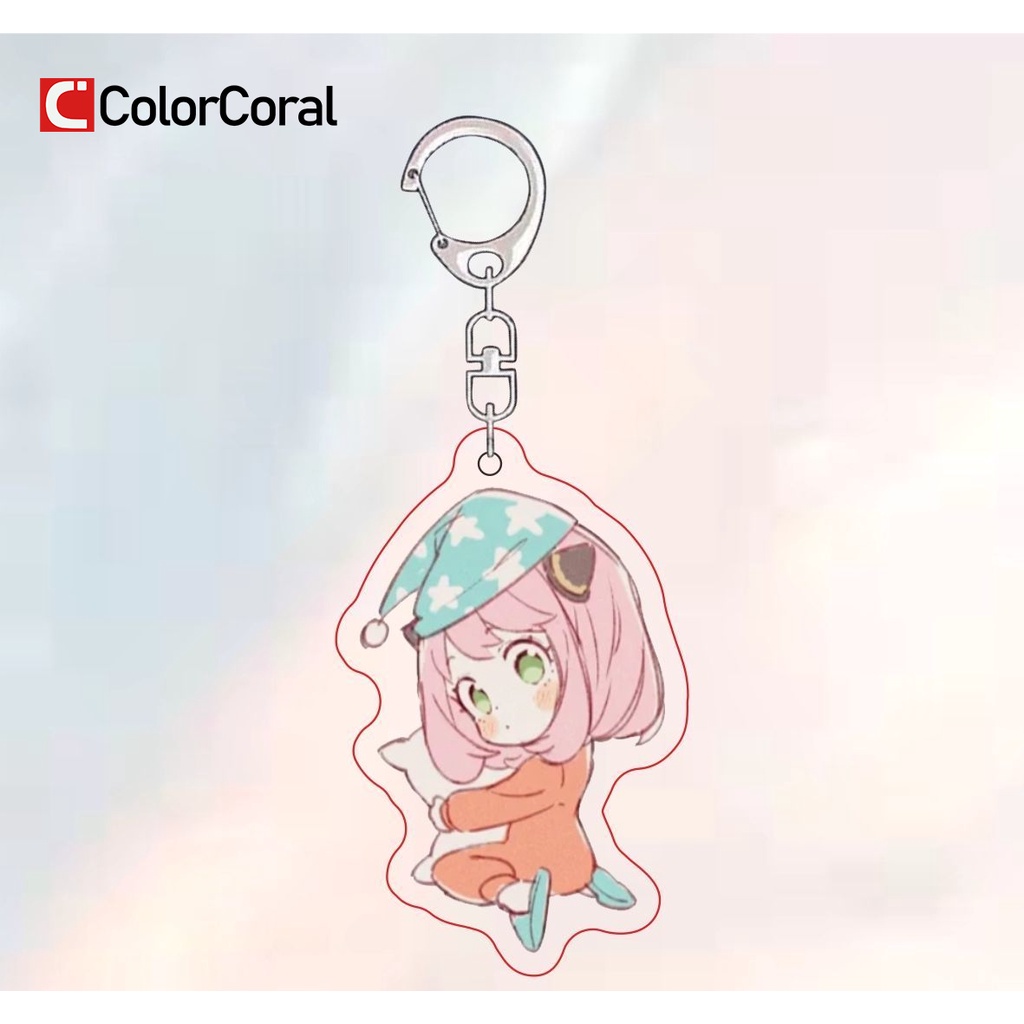 Colorcoral พวงกุญแจอะคริลิค จี้รูปการ์ตูนอนิเมะ SPY X FAMILY Twilight ...