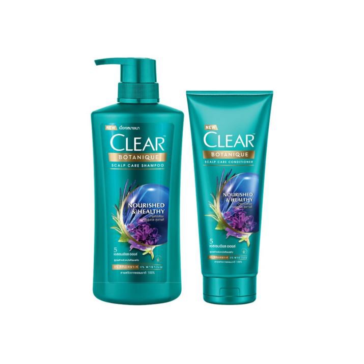 ส่งฟรี CLEAR Botanique Nourished Healthy Shampoo 450ML Conditioner ...