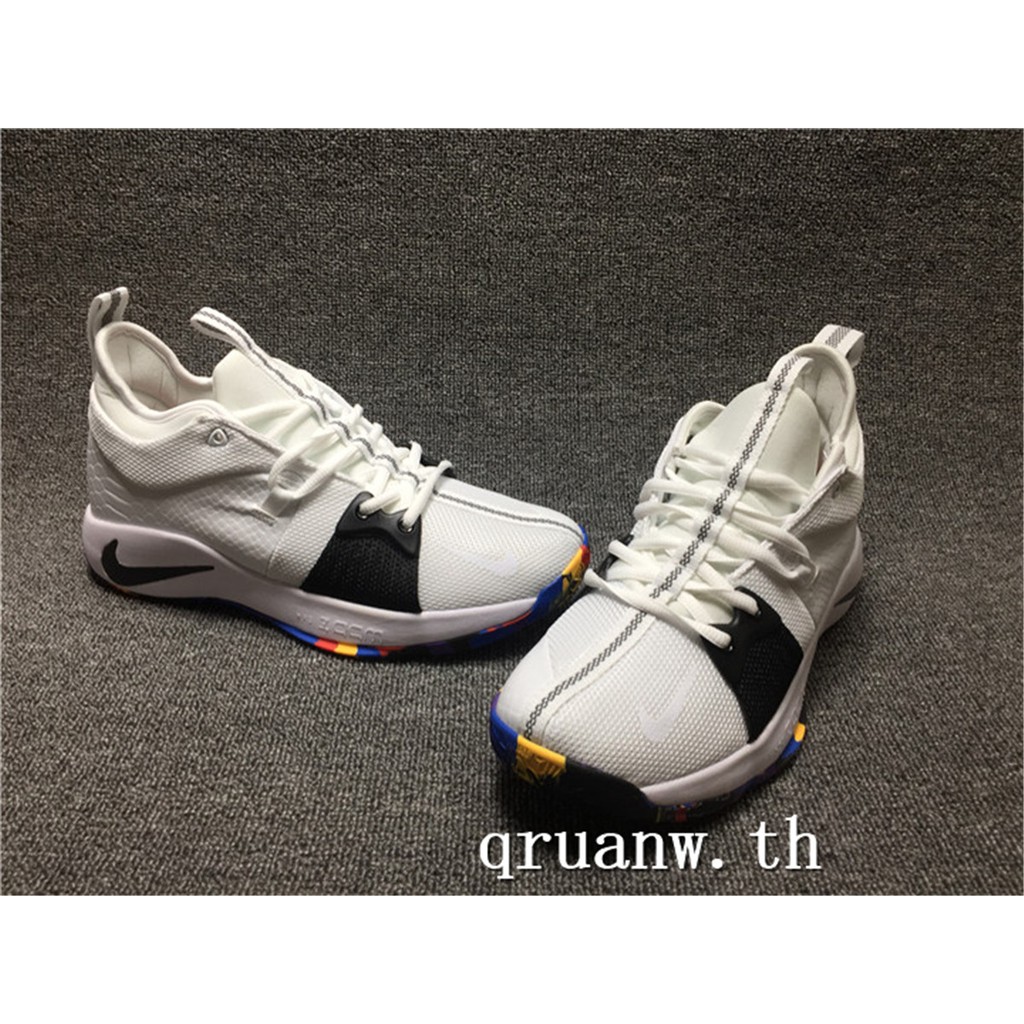 Nike PG 2 NCAA สีฟ้าผ่า รองเท้าบาสเก็ตบอล AJ5164 100 รองเท้าผู้ชาย ...