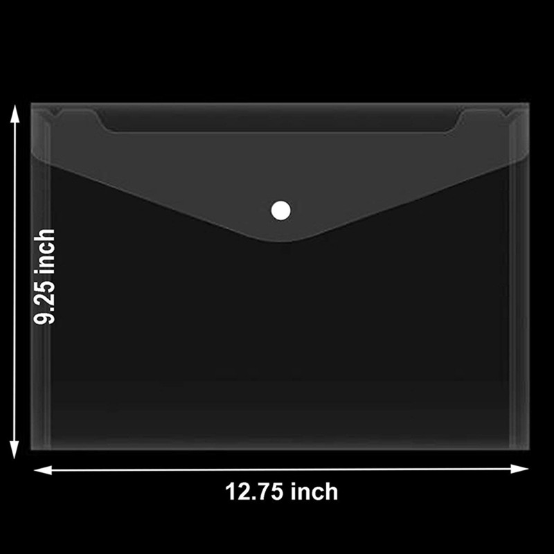 30 Pcs Poly Envelope Folder with Snap Button Closure 4 Pcs 12 Inch 30 ...