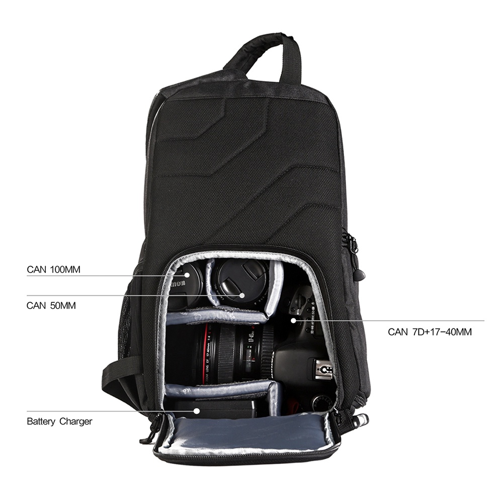 ⊕K&F CONCEPT Digital DSLR Camera Bag Travel Cameras Backpack Case ...