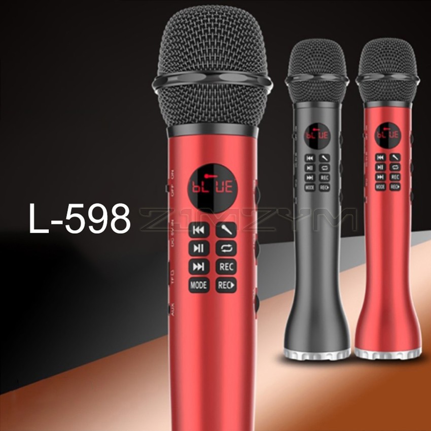 L-598 9W Portable Bluetooth Karaoke Microphone Wireless Professional ...
