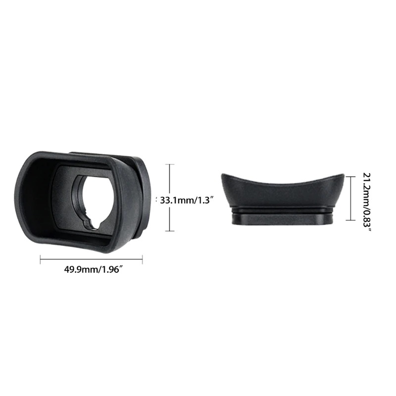 Soft Silicone ยางรองตา Fujifilm EC-XT L M S Eyecup Eyepiece for GFX50S II GFX100 GFX100S X-T1 X ...
