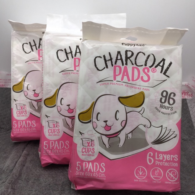 Charcoal Pads แผ่นรองฉี่ แผ่นรองซับปัสสาวะ 15 แผ่น | Shopee Thailand