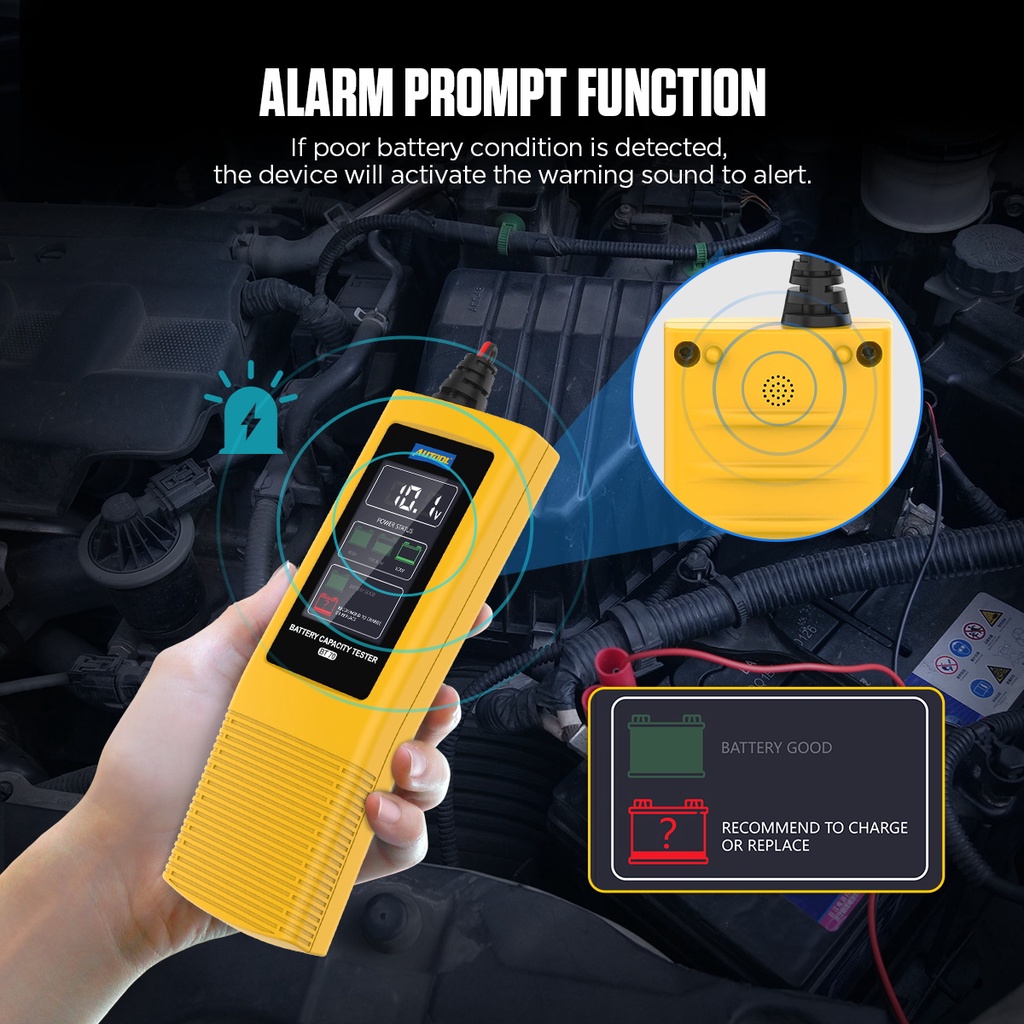 Autool BT70 เครื่องวิเคราะห์แบตเตอรี่ 12V รับประกัน 3 ปี | Shopee Thailand