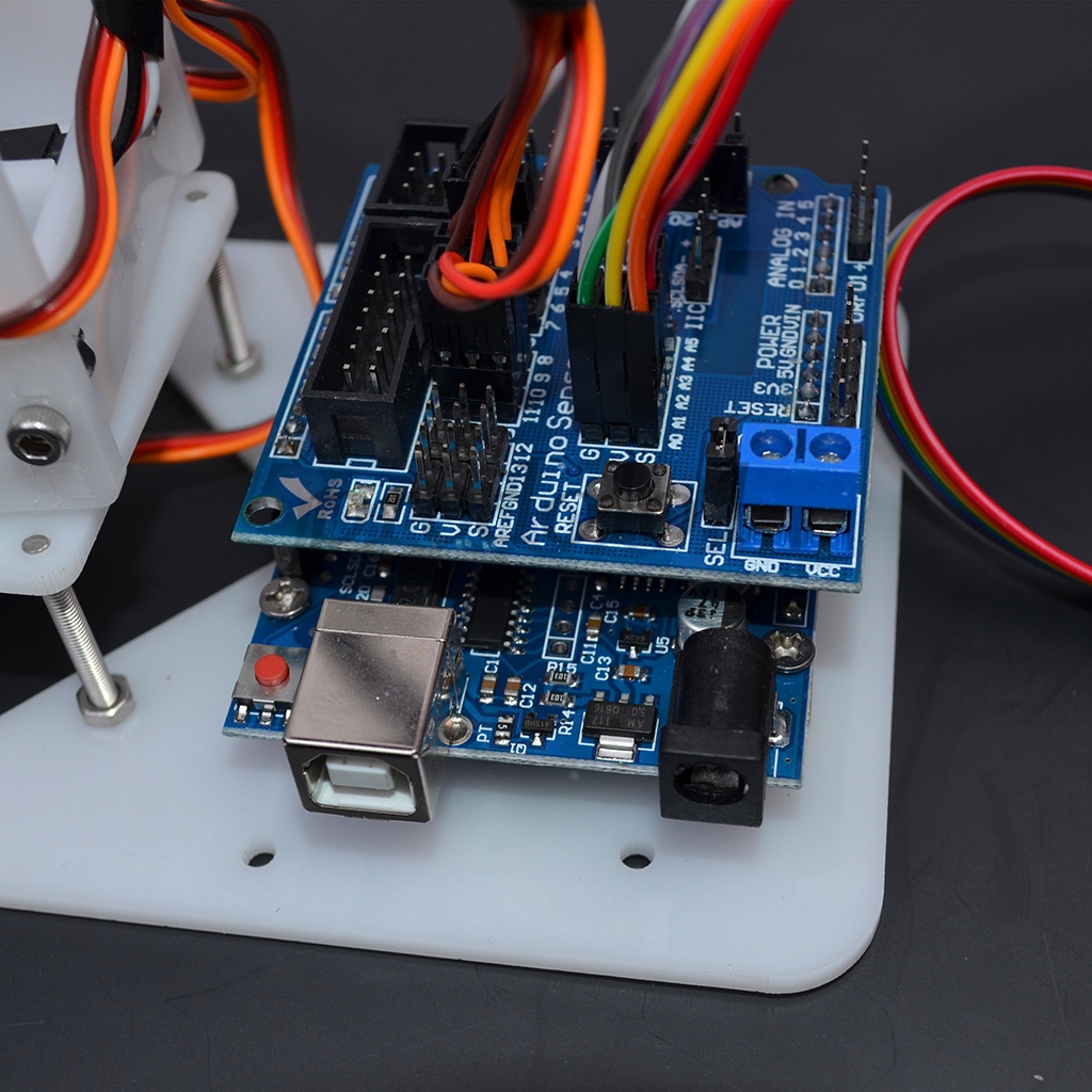 หุ่นยนต์แขนหุ่นยนต์ 4 - Dof Ps 2 พร้อมเมนบอร์ด Arduino - predolo1.th - ThaiPick