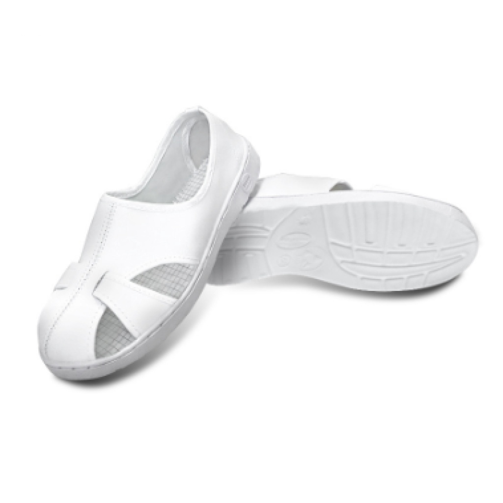 ️tjf61n3khh Midori Anzen รองเท้ากันไฟฟ้าสถิตย์ รุ่น Elepass Cool N สีเทา Anti-Static Work Shoe ...