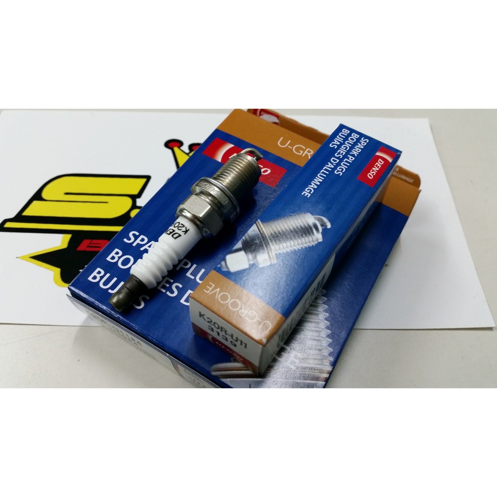 หัวเทียน K20R-U11 (U-Groove) Denso แท้ 100% (3139) 4หัว | Shopee Thailand
