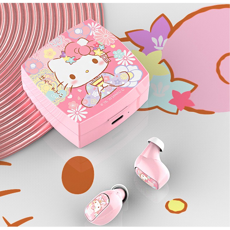 SALE2020 HelloKitty true wireless bluetooth headset girl cute cartoon ...