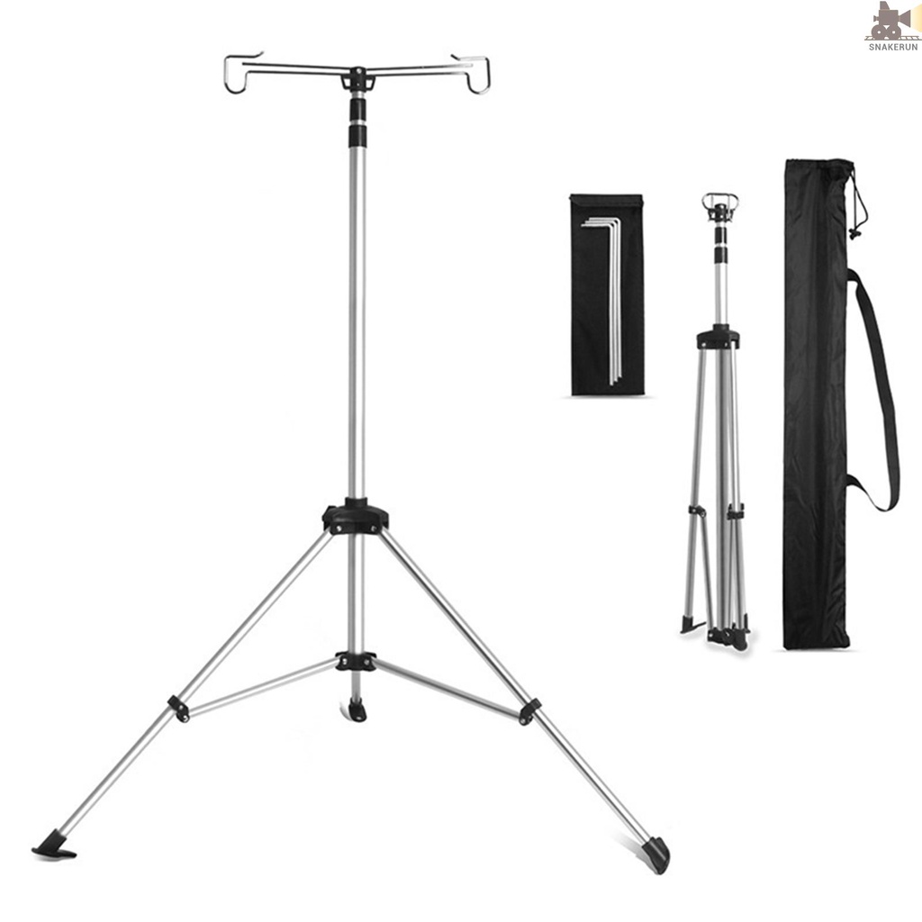 Snakerun Lightweight Camping Lamp Holder Foldable Lantern Stand Tripod ...