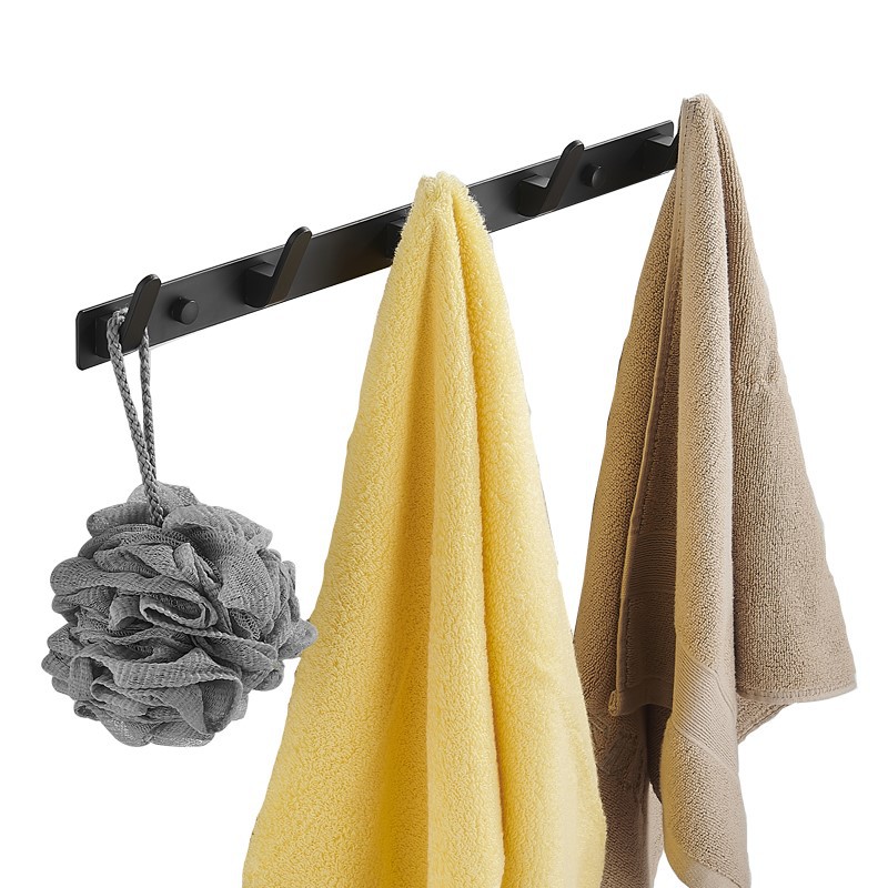 บ้านSimple Punch-Free Wall-Mounted Kitchen Hook Paste Hook Women's Room ...