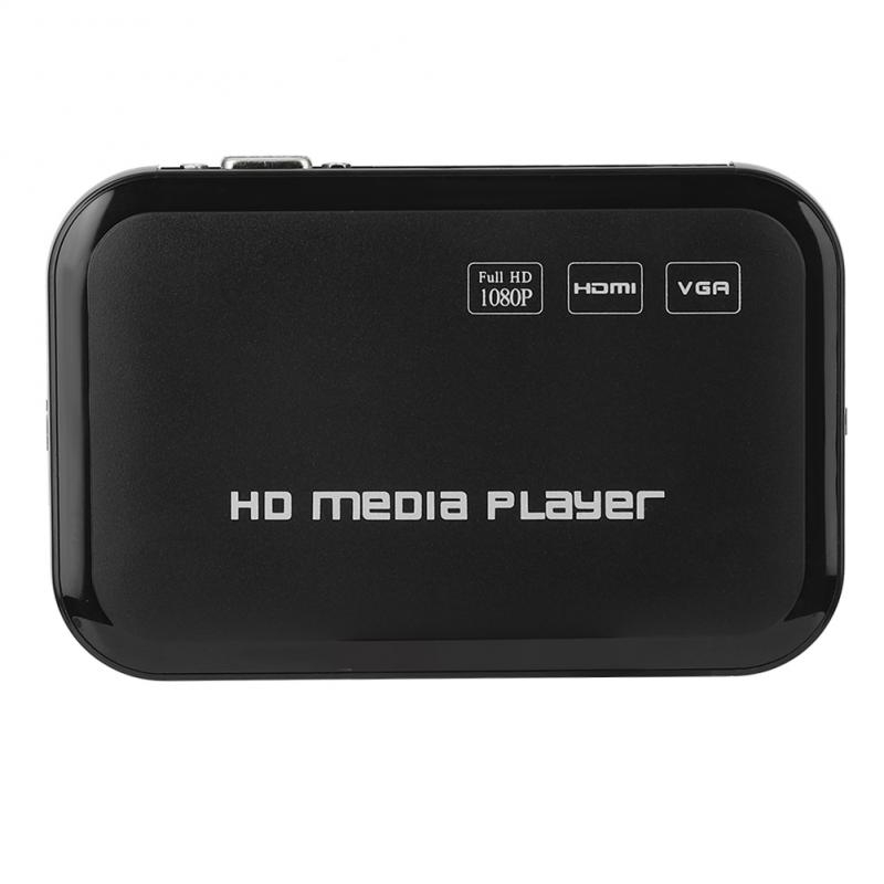 กล่องทีวีเครื่องเล่นวิดีโอขนาดเล็ก 1080 P Hdmi Vga Av Video Player ...