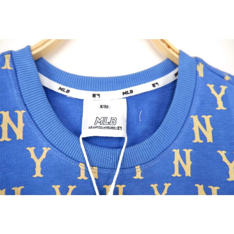 MLB ️️ NY monogram Sweater เสื้อแขนยาว สเวตเตอร์ ผ้าWaffle ใส่แล้วไม่ ...