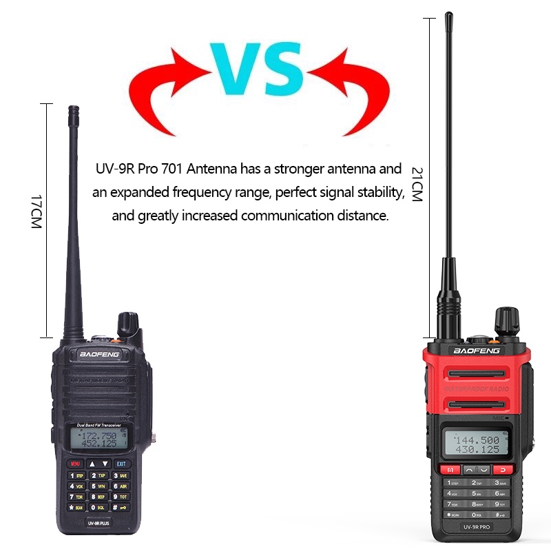 2PCS Original Baofeng IP68 Waterproof UV 9R PRO Walkie Talkies Portable ...