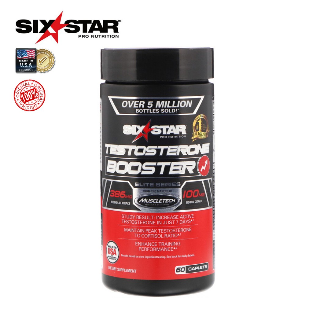 [พร้อมส่ง] Six Star เทสโทสเตอร์โรน Testosterone Booster (60 เม็ด ...