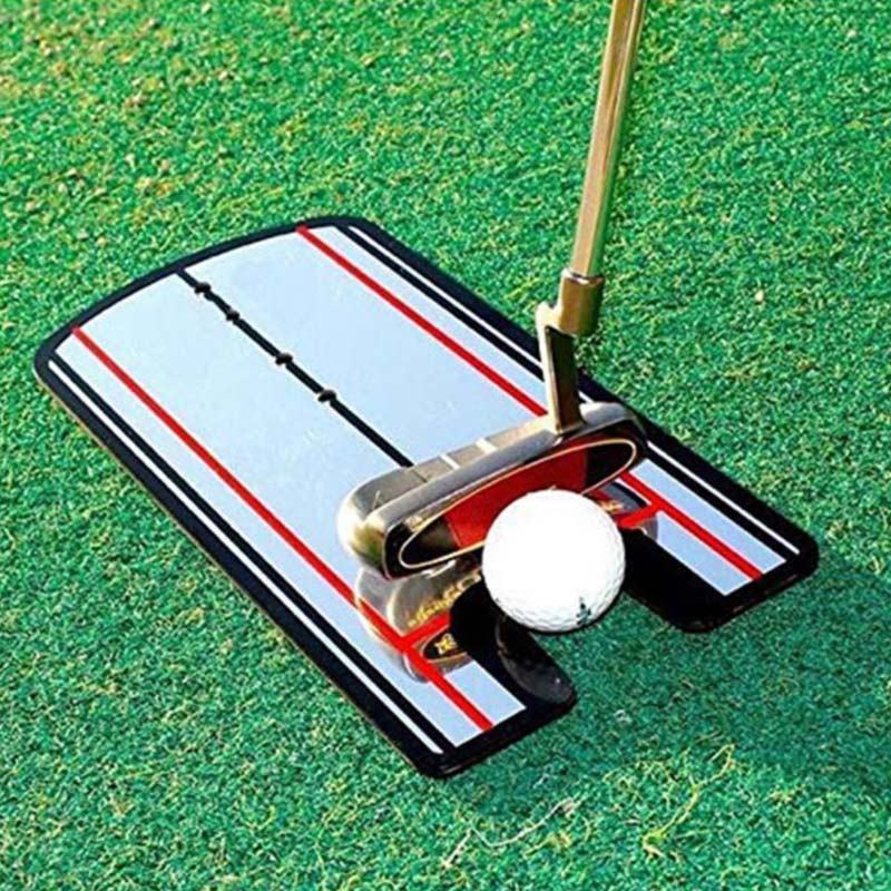 Portable Practice Golf Putting Mirror Alignment Training Aid Swing ...