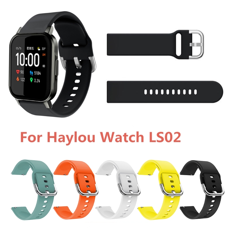 สายนาฬิกาข้อมือซิลิโคนสําหรับ Xiaomi Haylou Solar Ls02 - moyte1.th ...