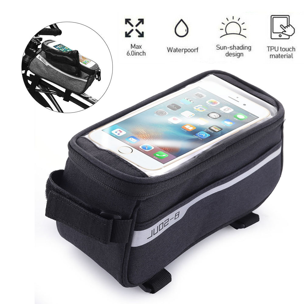 Big Size Waterproof MTB Mountain Bike Frame Front Bags Pannier Hiking ...