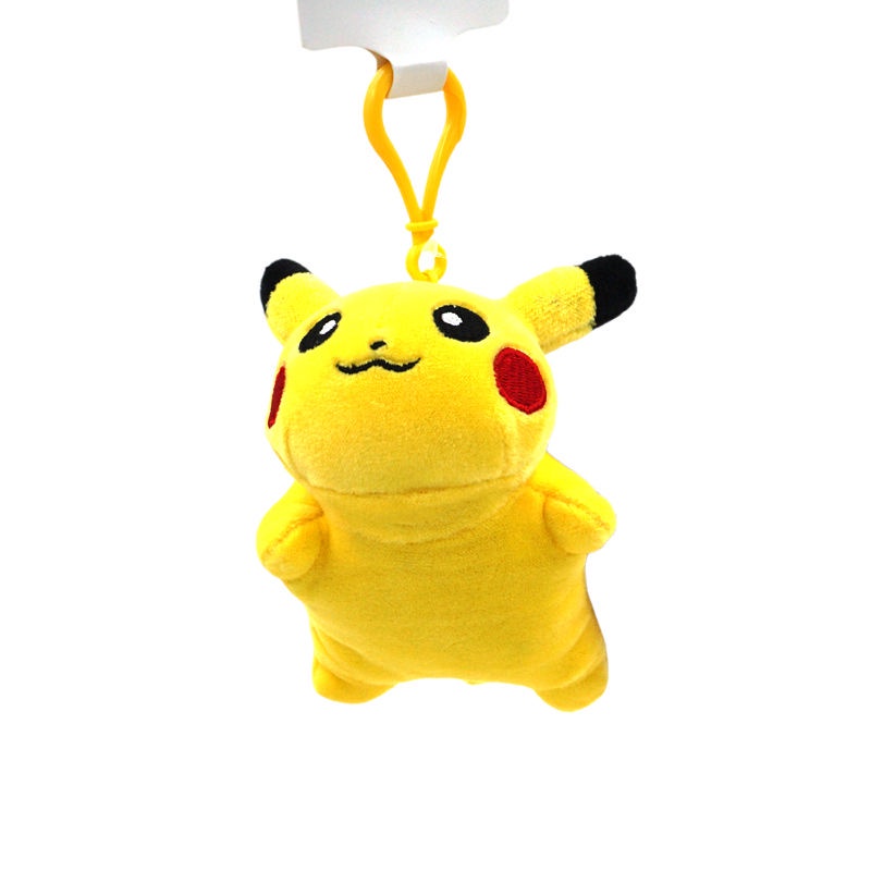 MINISO สินค้าที่มีชื่อเสียง Pikachu ท่านั่งจี้ตุ๊กตาการ์ตูนพวงกุญแจจี้ ...