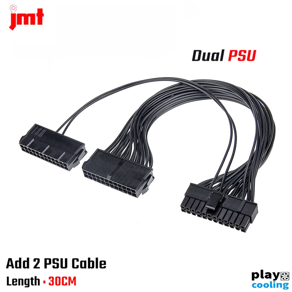 Add 2 PSU Cable (สายต่อพ่วง psu 2ตัว ให้เปิดพร้อมกัน) - playcooling ...