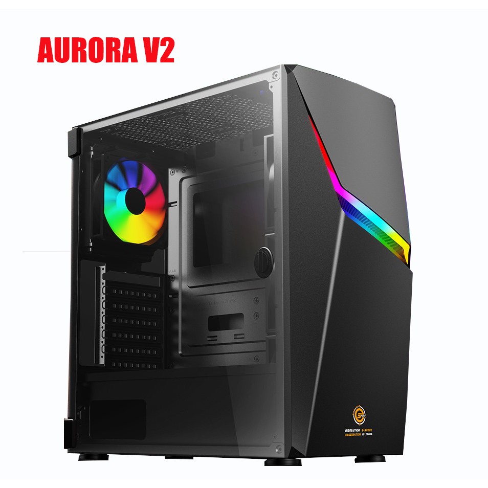 Case Neolution e-sport with RGB LED Tempered glass - khwanaah - ThaiPick