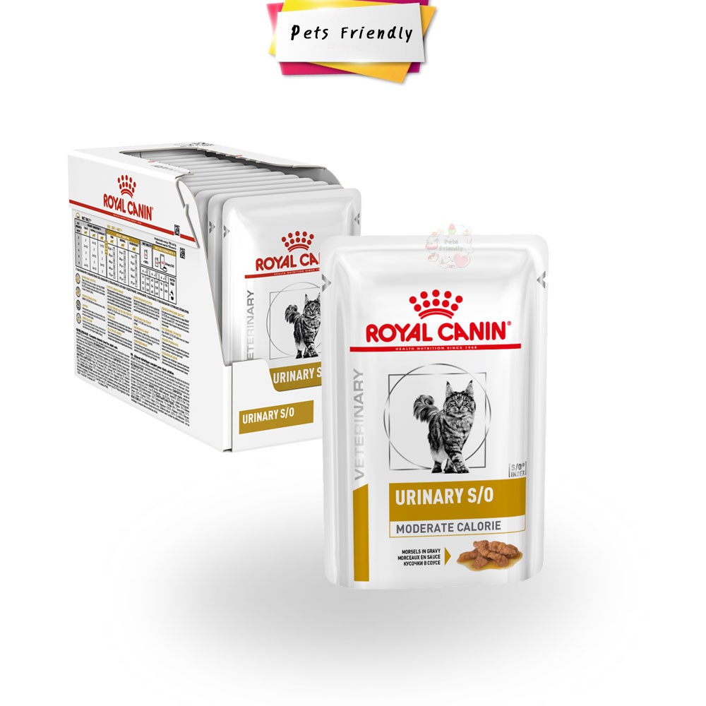 ยกล่อง-Exp0324 Royal Canin VHN Urinary SO Pouch อาหารเปียกแมว ที่มีนิ่ว ...