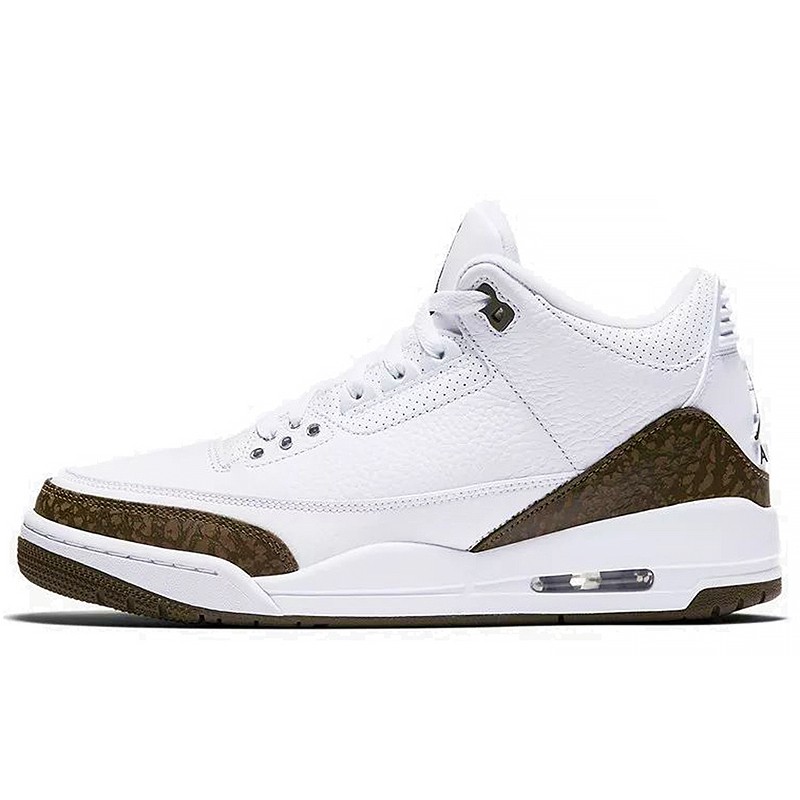 Super Sports Air Jordan 3 AJ3 Black Brown Cafe Mocha Male Basketball ...