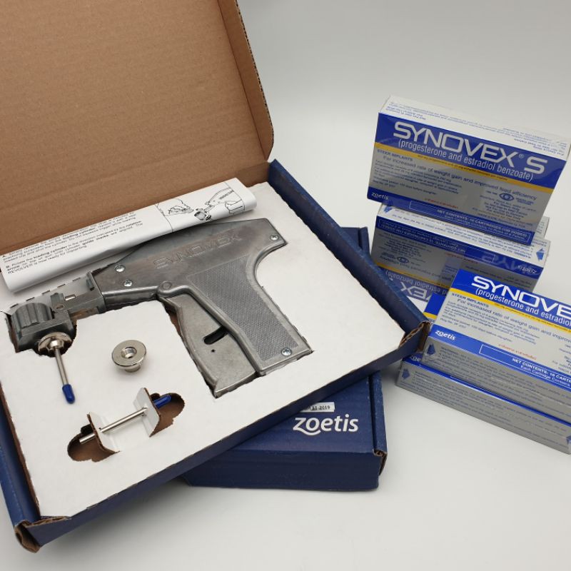SYNOVEX Revolver Gun ปืนฝังหูวัว ปืนฮอร์โมนวัว ชุดอุปกรณ์ ฝังฮอร์โมน ...