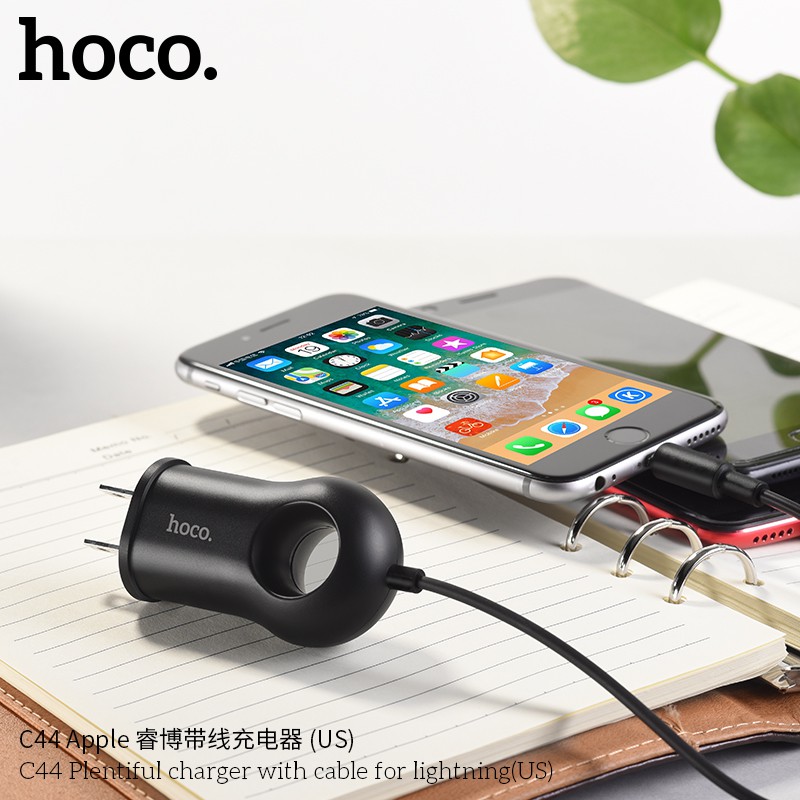 หัวชาร์จ Hoco iPhone ของแท้ รุ่น C44 Lightning Set 2.1A | Shopee Thailand