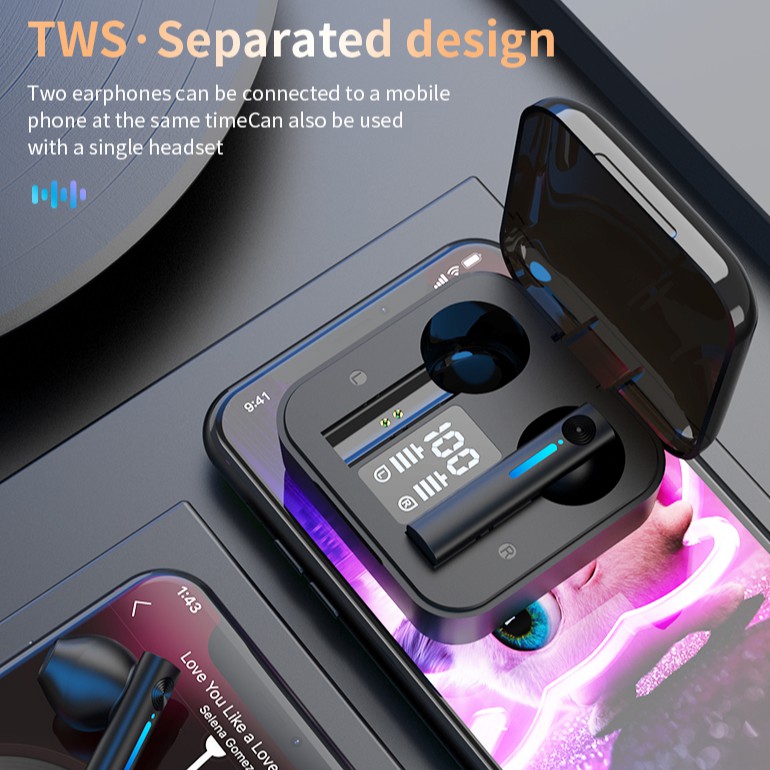 หูฟัง TWS Bluetooth 5.0 True wireless Touch หูฟังไร้สาย Battery display ...