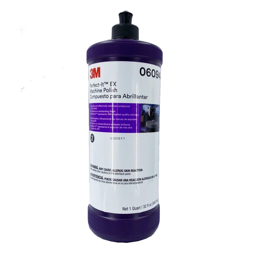3M PN 06094 น้ำยาขัดละเอียด ชนิดลบรอยขนแมว และขัดเงาผิวสีรถยนต์ Perfect-it Ex Machine Polish ...