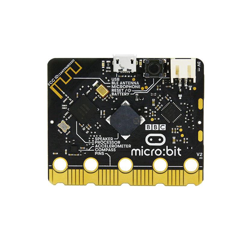 microbit v2 พร้อมรางถ่าน AAA เขียนโปรแกรม ไมโครบิต v2.0 ของเล่นเสริมพัฒนาการ หุ่นยนต์ Robot ...