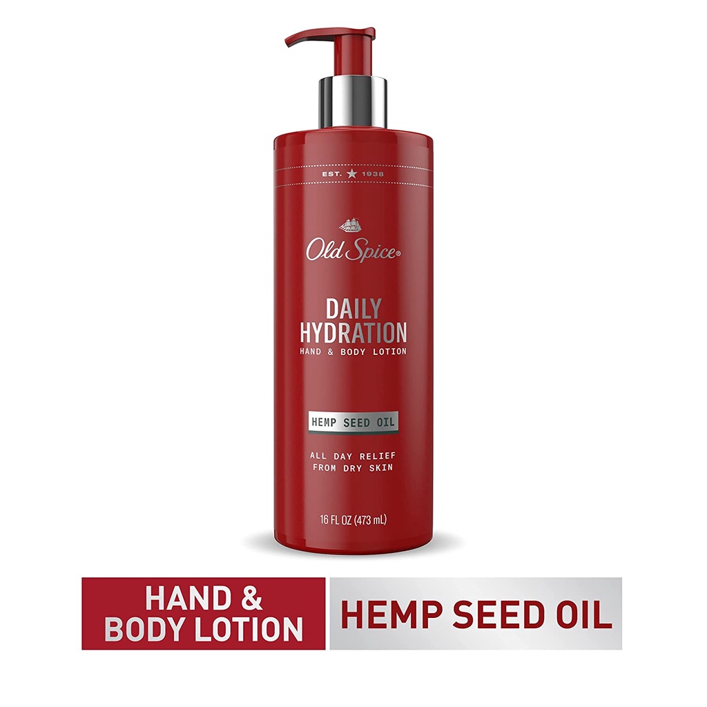 *อย่าพูดไป* Old Spice Hand & Body Lotion โลชั่นบำรุงผิวและมือ 473ml สาร ...