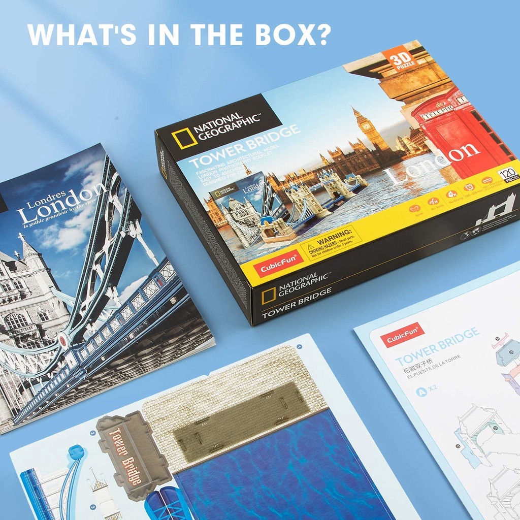 จิ๊กซอว์ 3 มิติ เมืองท่องเที่ยว ลอนดอน Tower bridge London National ...