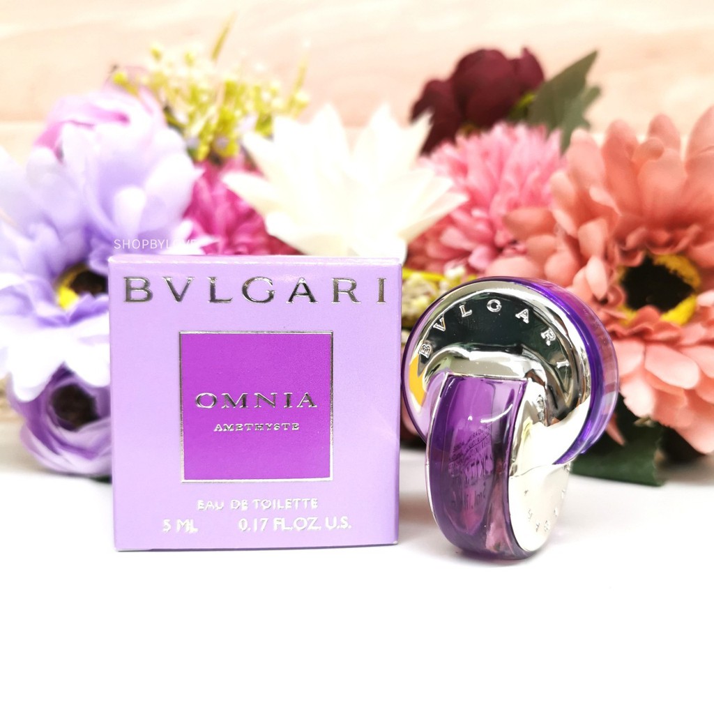 น้ำหอมจิ๋ว BVLGARI OMNIA EDT สีม่วง 5ml แบบแต้ม | Shopee Thailand
