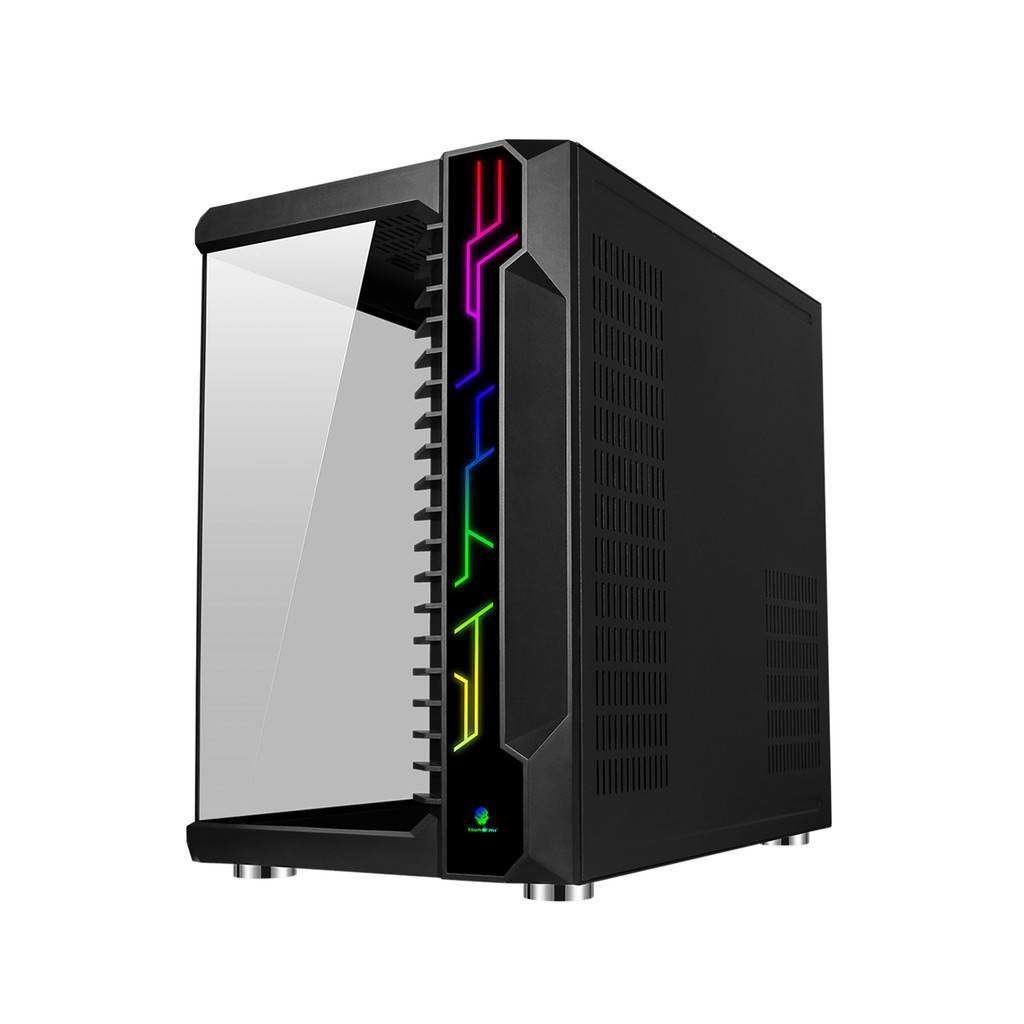 TSUNAMI Protector Vision II ATX Case Diamond ARGB 12CM ARGB Cooling Fan ...