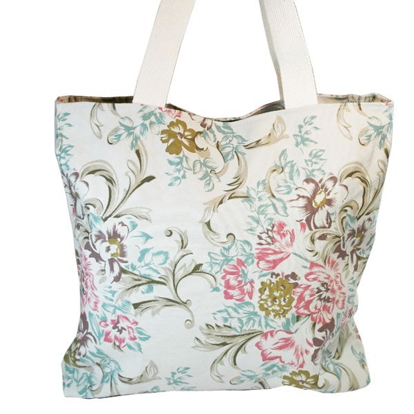ATIPA กระเป๋ามีซิป ลายดอก กระเป๋าหิ้ว Tote Bag (Size L) - atipabangkok ...