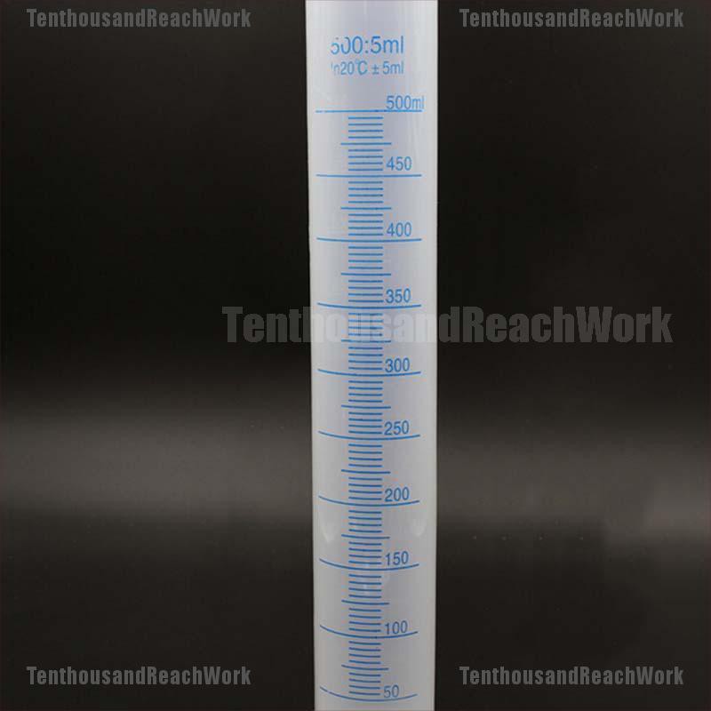 TReachWork Plastic Measuring Cylinder Laboratory Test Graduated Trial ...