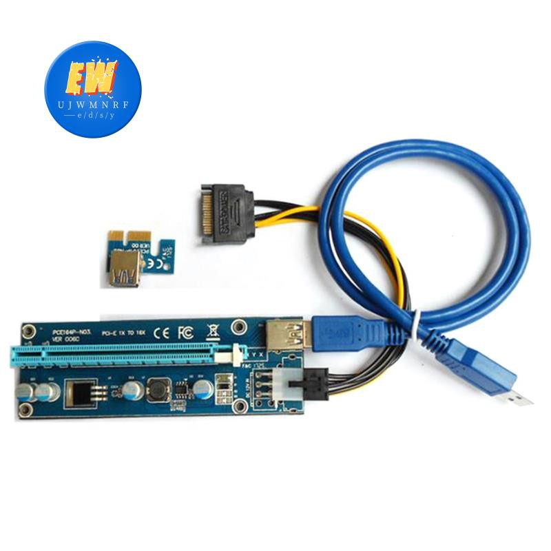 【Ready stock】Pci-E Riser Pci E Express 1X To 16X Riser Card Usb 3.0 Pci ...