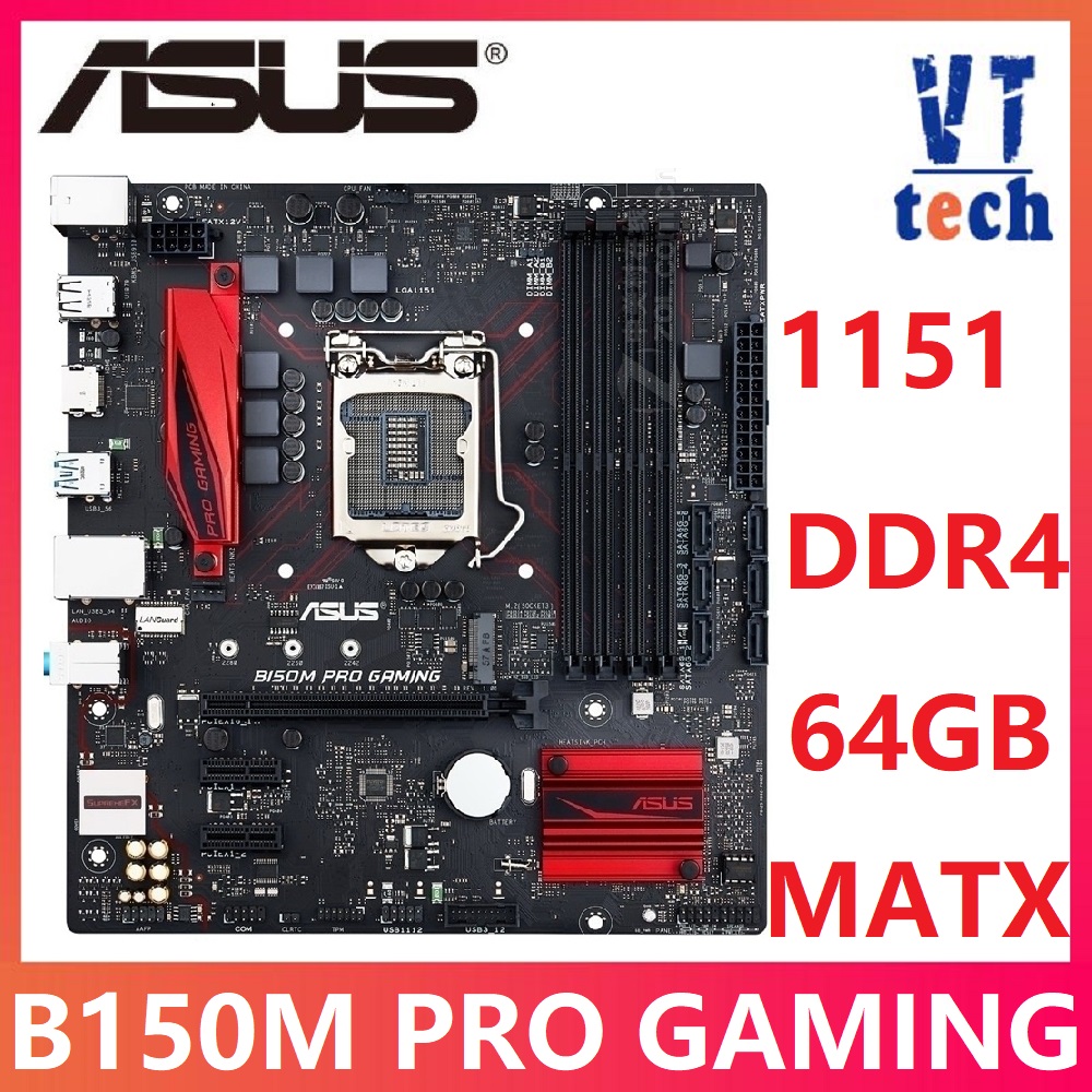 Asus B150M Pro Gaming B150 Lga 1151 Ddr4 64g Matx Original Used ...