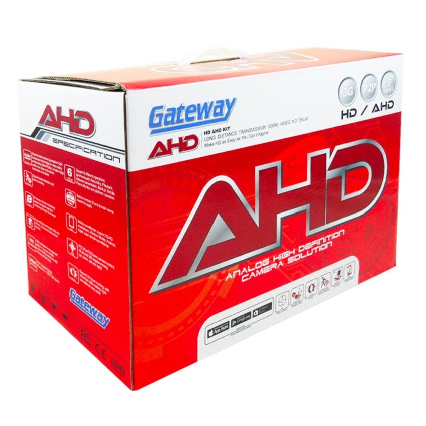 ลดราคารับประกันจากบริษัท AHD CCTV ชุดกล้องวงจรปิด 4 กล้อง HD AHD KIT 1. ...