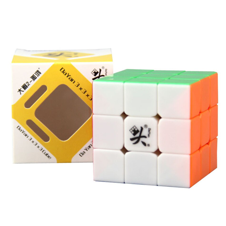 现货Dayan Guhong V2 57mm Size 3x3 Magic Cube Black Sticker and ...
