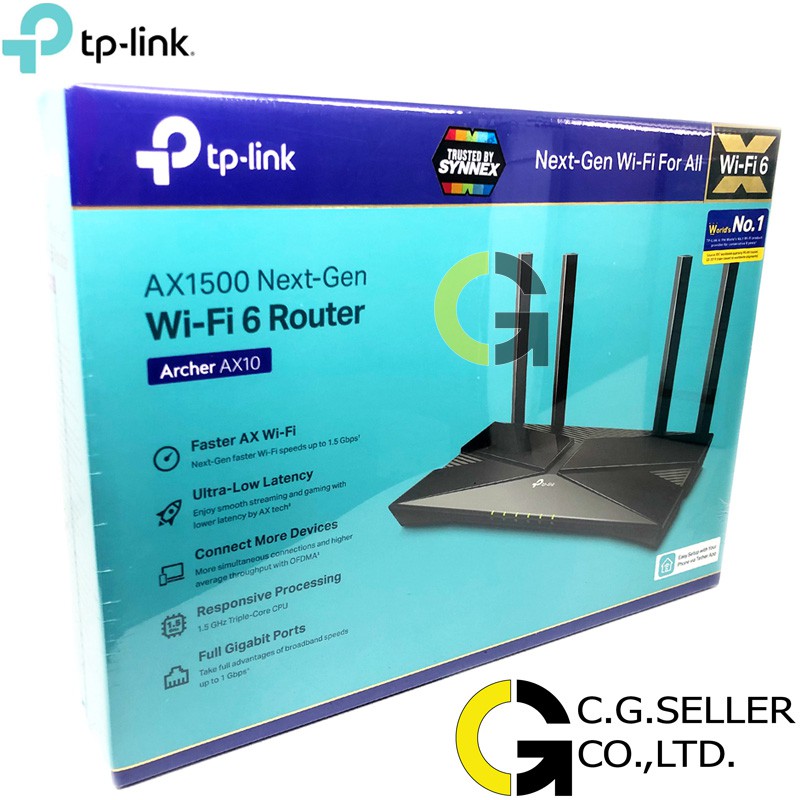 TP-Link Archer AX10 ประกันศูนย์Lifetime(AX1500 Next-Gen Wi-Fi 6 ROUTER ...