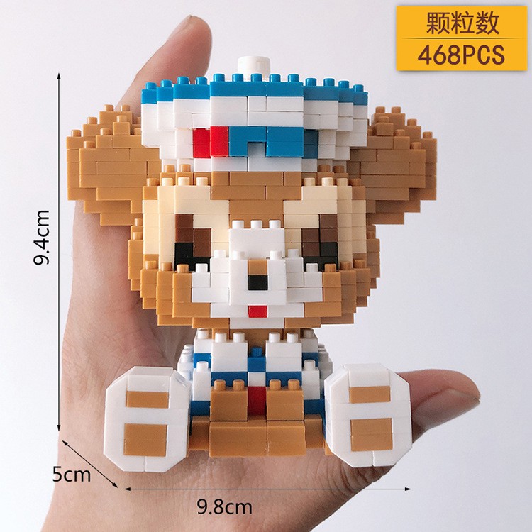 การก่อสร้างตึก：ets Animals Cute Cartoon Rabbit Model Building Bricks ...