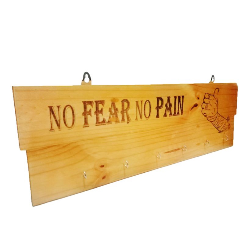 ที่แขวน กุญแจ NO FEAR NO PAINงานไอเดีย แฮนด์เมด แต่งผนัง ยิงเลเซอร์ ...