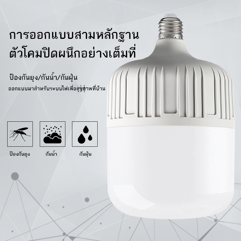 หลอดไฟ LED HighBulb 7W 15W 20W 25W 30W 35W 45W 55W 65W light หลอดไฟ LED ขั้วE27 หลอดไฟ ใช้ไฟฟ้า ...
