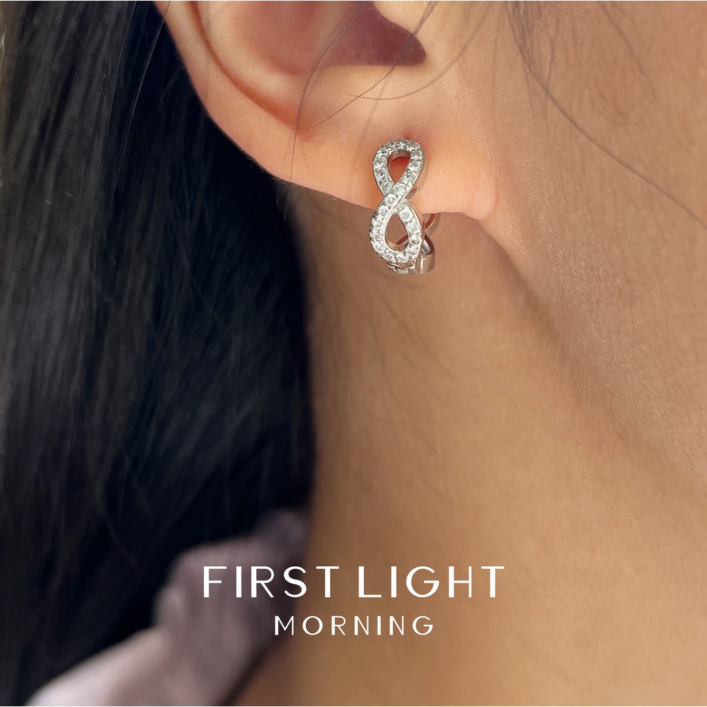 First Light Morning Infinity Earrings ต่างหูคริสตัล ต่างหูมินิมอล ต่างหูห่วง - firstlightmorning ...